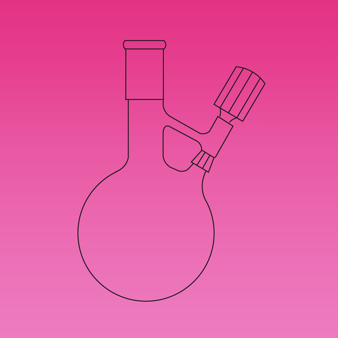 Schlenk Flask, Solvent Transfer, Glass - Smith Scientific