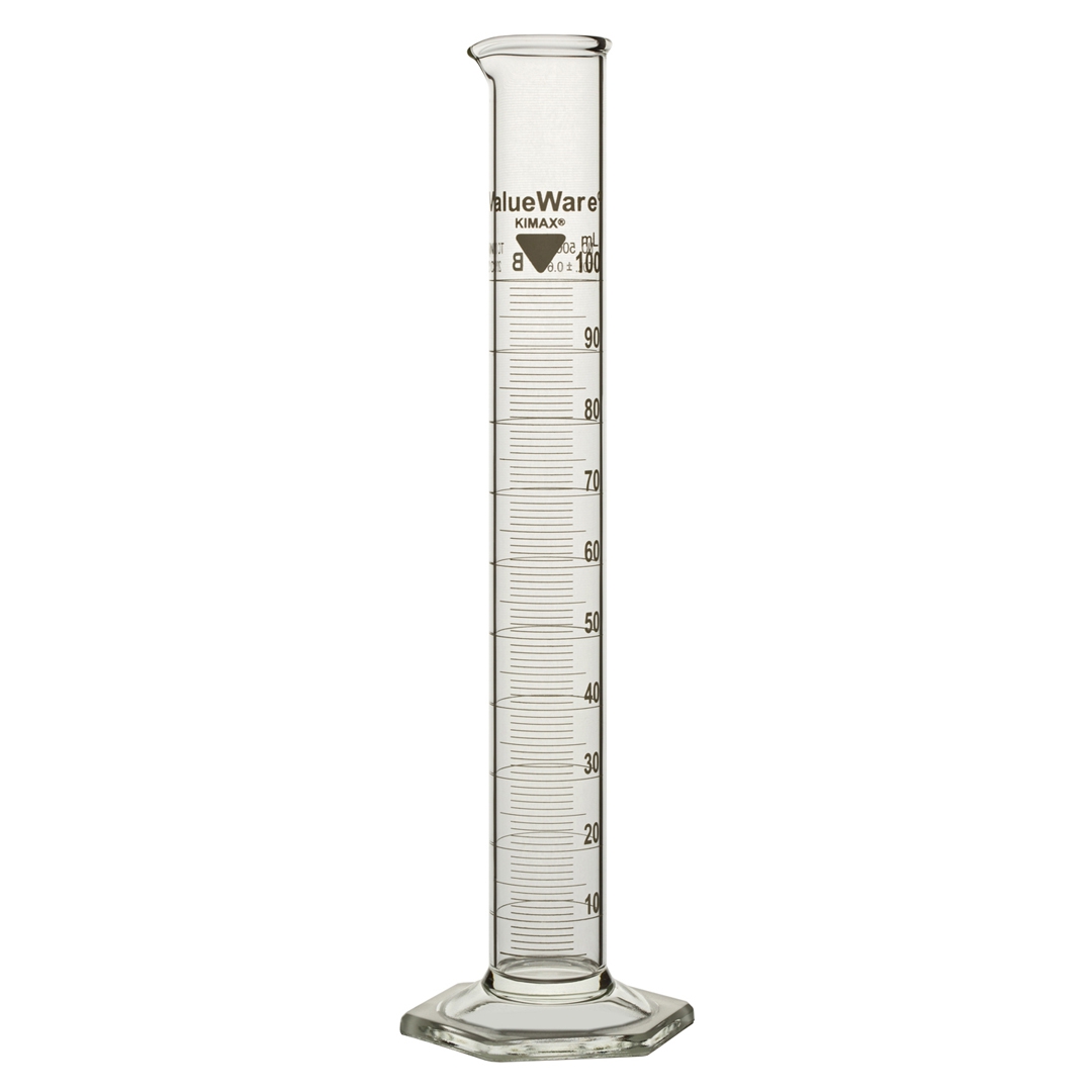 Measuring Cylinder With Hex Base With White Graduation Astm - Smith ...